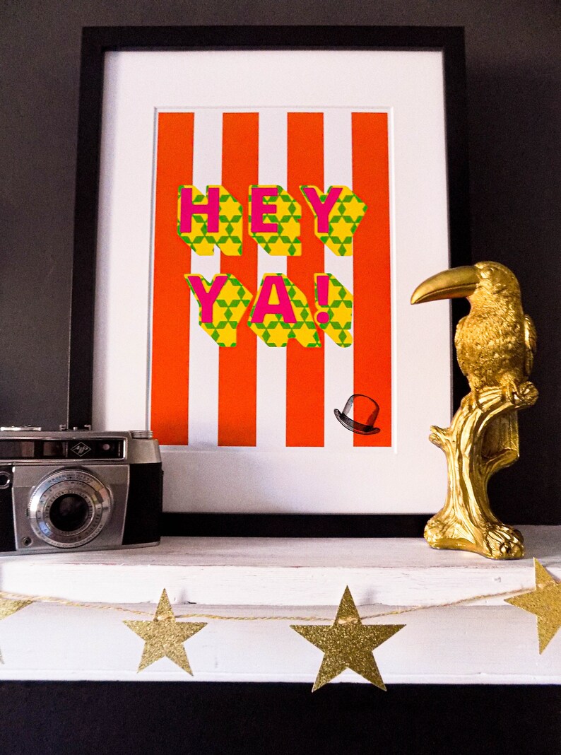 Hey Ya Print Lyric A5/ A4/ A3 Print Illustrated Music Art - Etsy UK