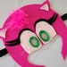 Amy Rose Mask/hedgehog Face/girl Hedgehog Costume/pink Hedgehog ...