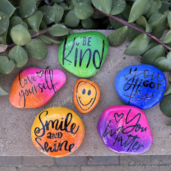 Painted Rocks Inspirational - Etsy