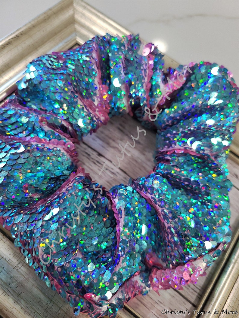 Scrunchy, Sequin Scrunchie, Sequin Hair Tie, Sequin Hair Accessory ...