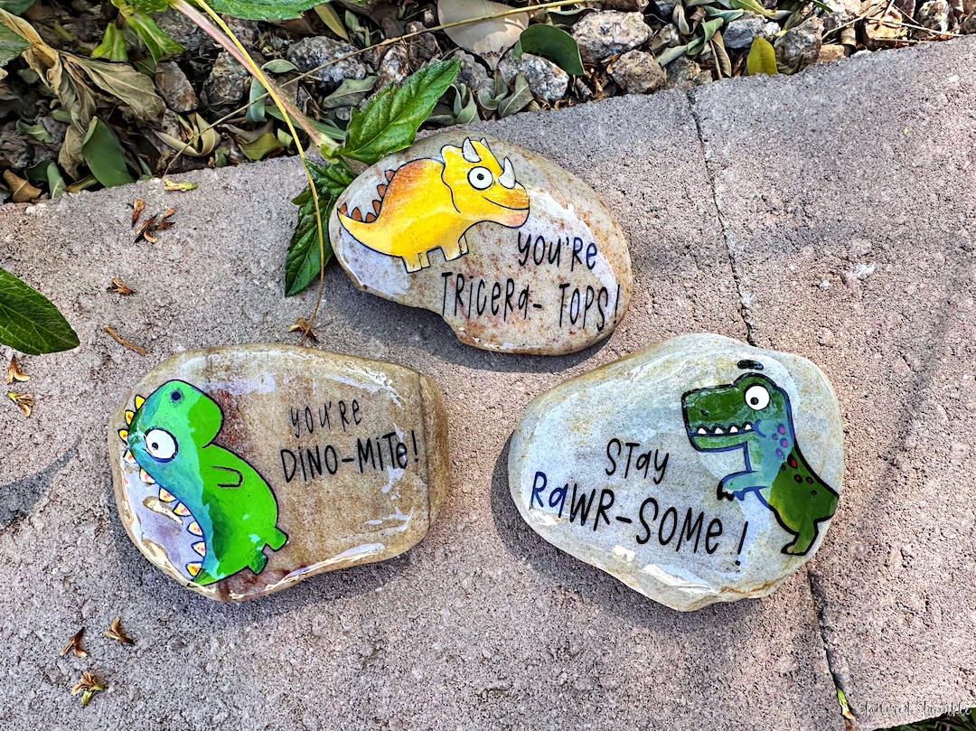 Dinosaur Rock, Dino Art, Dinosaur Puns, T Rex, Triceratops, Positivity ...