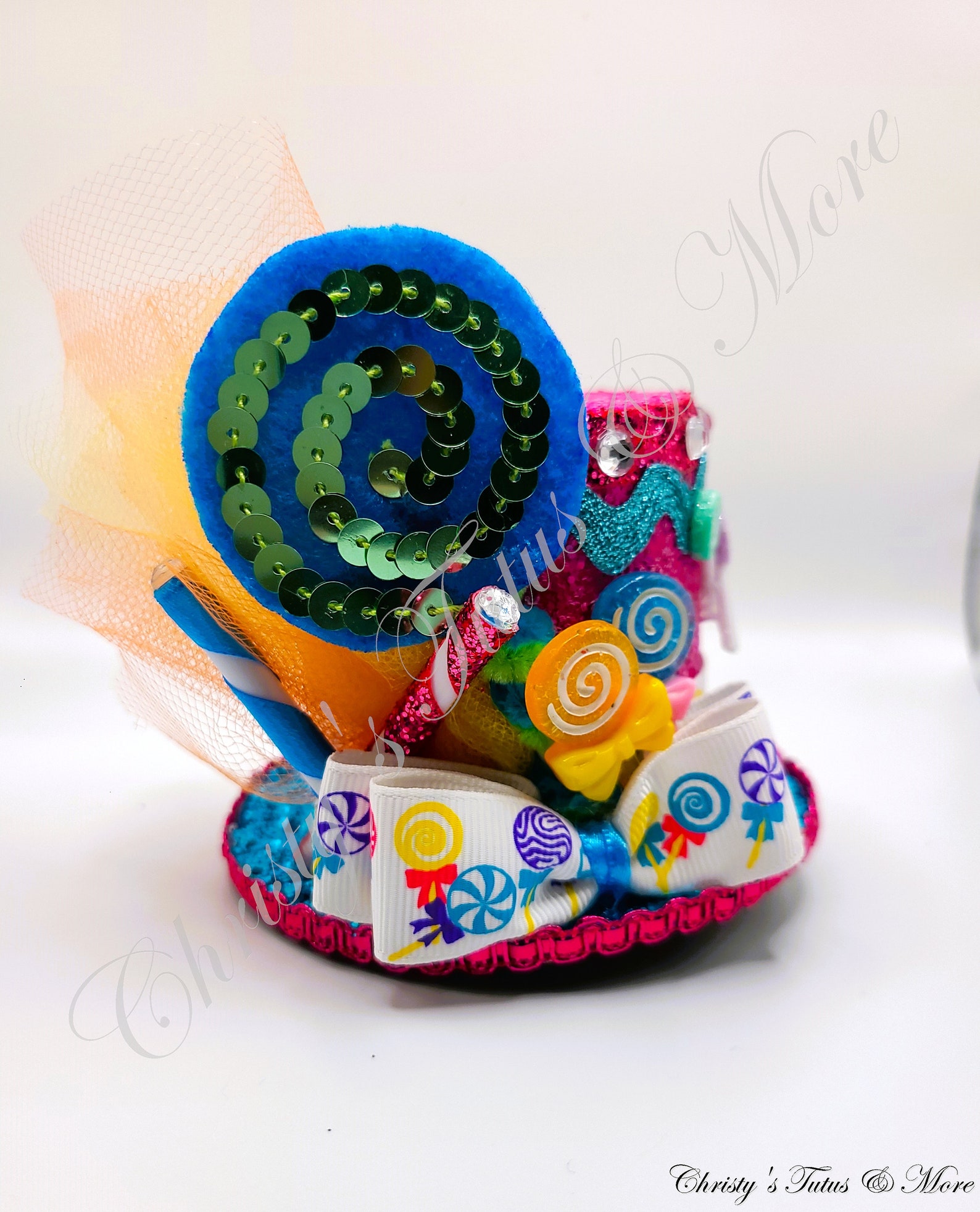 Candyland Mini Top Hat/candyland Hair Accessory/candy Themed - Etsy