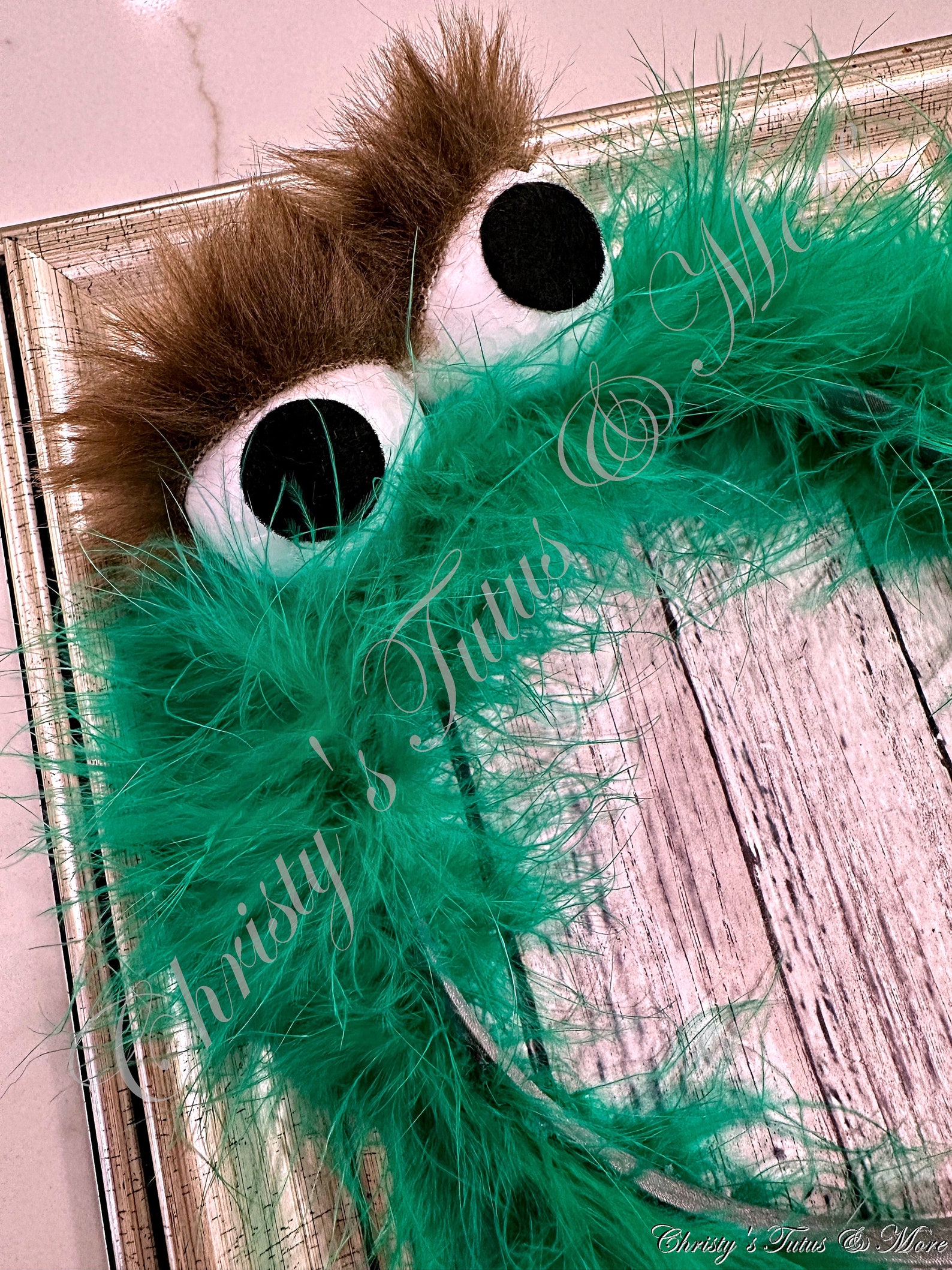 Green Hair Monster, Green Monster Headband, Green Feather Hat, Green ...