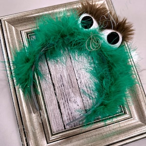 Green Hair Monster, Green Monster Headband, Green Feather Hat, Green ...