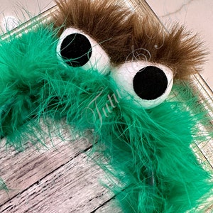 Green Hair Monster, Green Monster Headband, Green Feather Hat, Green ...