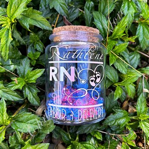 OB Nurse Jar, Labor and Delivery Jar, Baby Tracker, RN Gift, OB Nurse ...