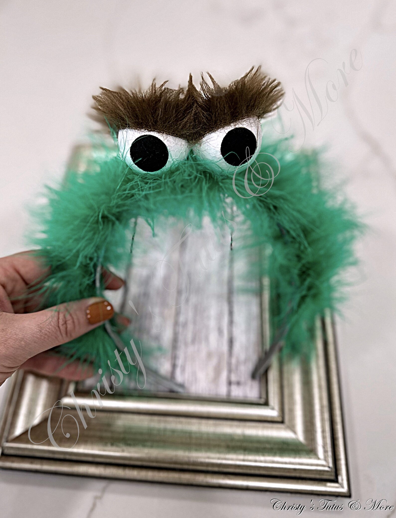 Green Hair Monster, Green Monster Headband, Green Feather Hat, Green ...