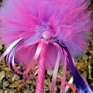 Fairy Wand, Princess Wand, Dress up Wand, Sparkle Wand, Tulle Poof Wand ...