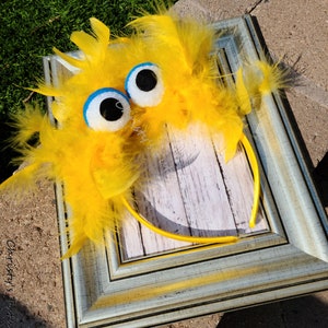 Yellow Bird Hair, Yellow Bird Headband, Yellow Bird Hat, Bird Feathers ...