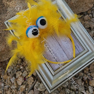 Yellow Bird Hair, Yellow Bird Headband, Yellow Bird Hat, Bird Feathers ...