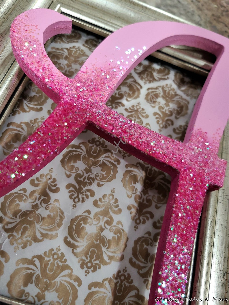 Custom wooden letters/Decoupaged Letters/Rose themed | Etsy