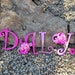 Custom Wooden Letters/decoupaged Letters/rose Themed Letters/pink Name ...