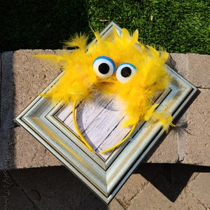 Yellow Bird Hair, Yellow Bird Headband, Yellow Bird Hat, Bird Feathers ...