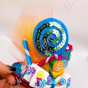 Candyland Mini Top Hat/candyland Hair Accessory/candy Themed Top Hat ...