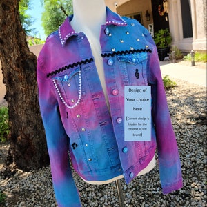 Birthday Jacket, Custom Denim Jacket, Party Jacket, Decorated Denim ...