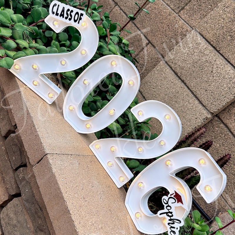 2026 Lighted Numbers - Etsy