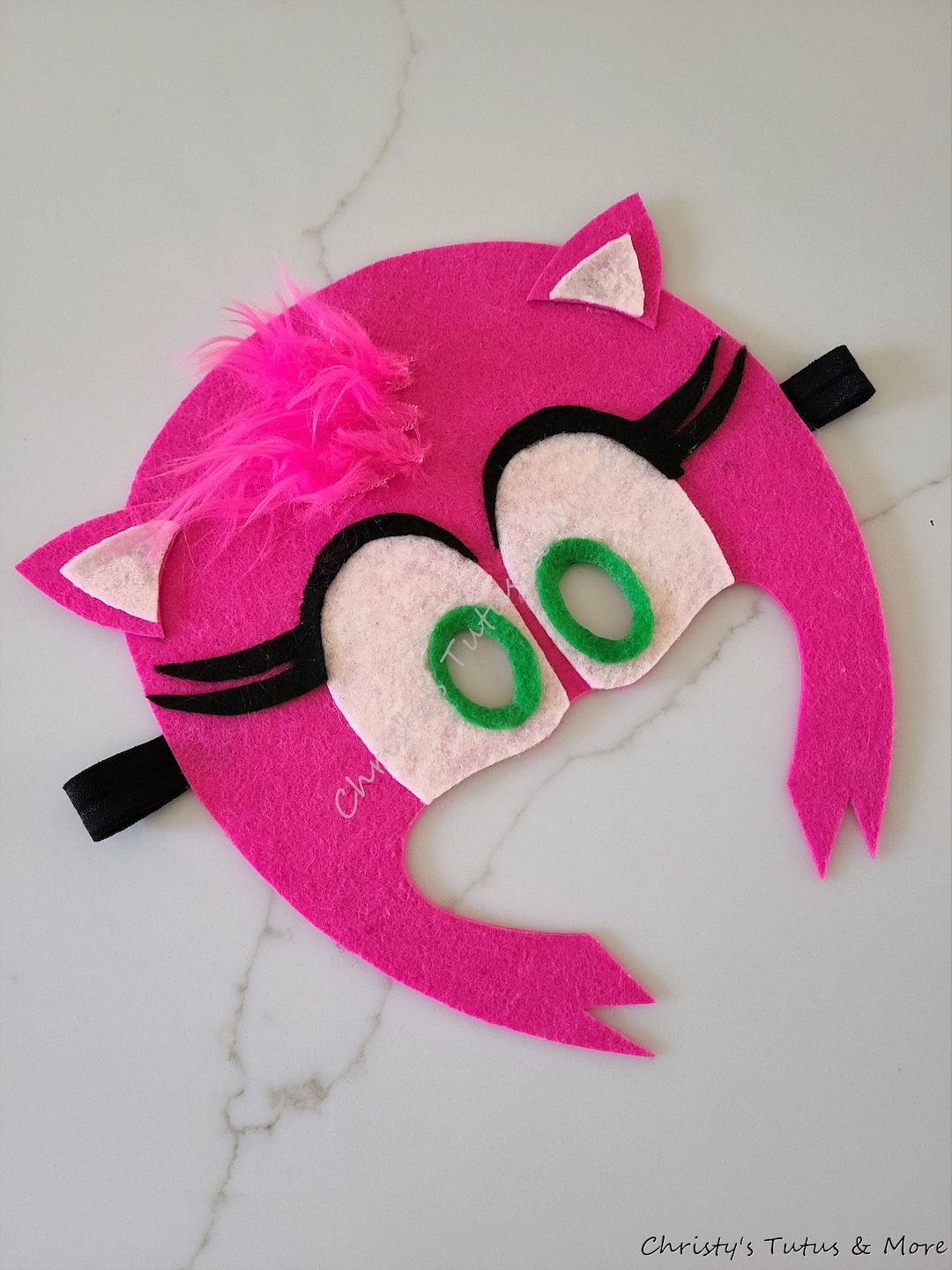 Amy Rose Mask/hedgehog Face/girl Hedgehog Costume/pink Hedgehog ...