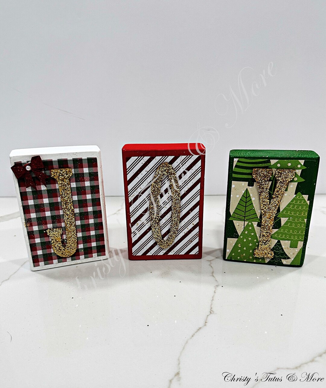 Joy Blocks, Christmas Blocks, Christmas Decor, Table Decor, Joy Sign ...