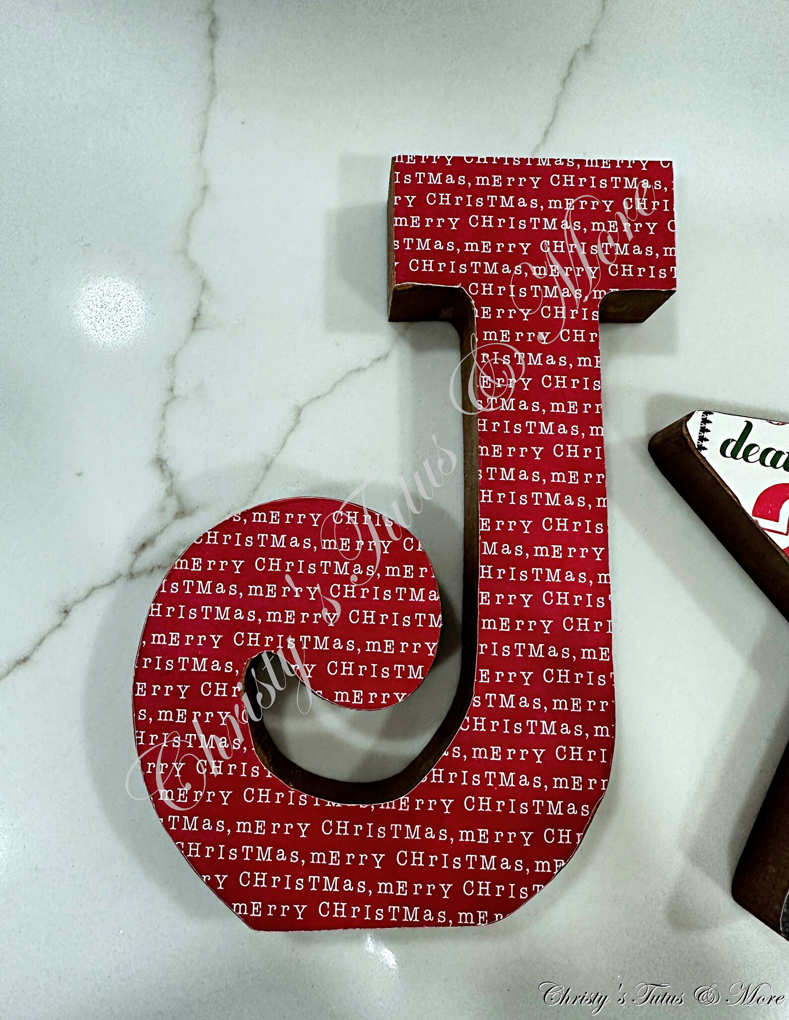 Joy Letter Statue Christmas Blocks Christmas Decor Table - Etsy