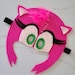 Amy Rose Mask/hedgehog Face/girl Hedgehog Costume/pink Hedgehog ...