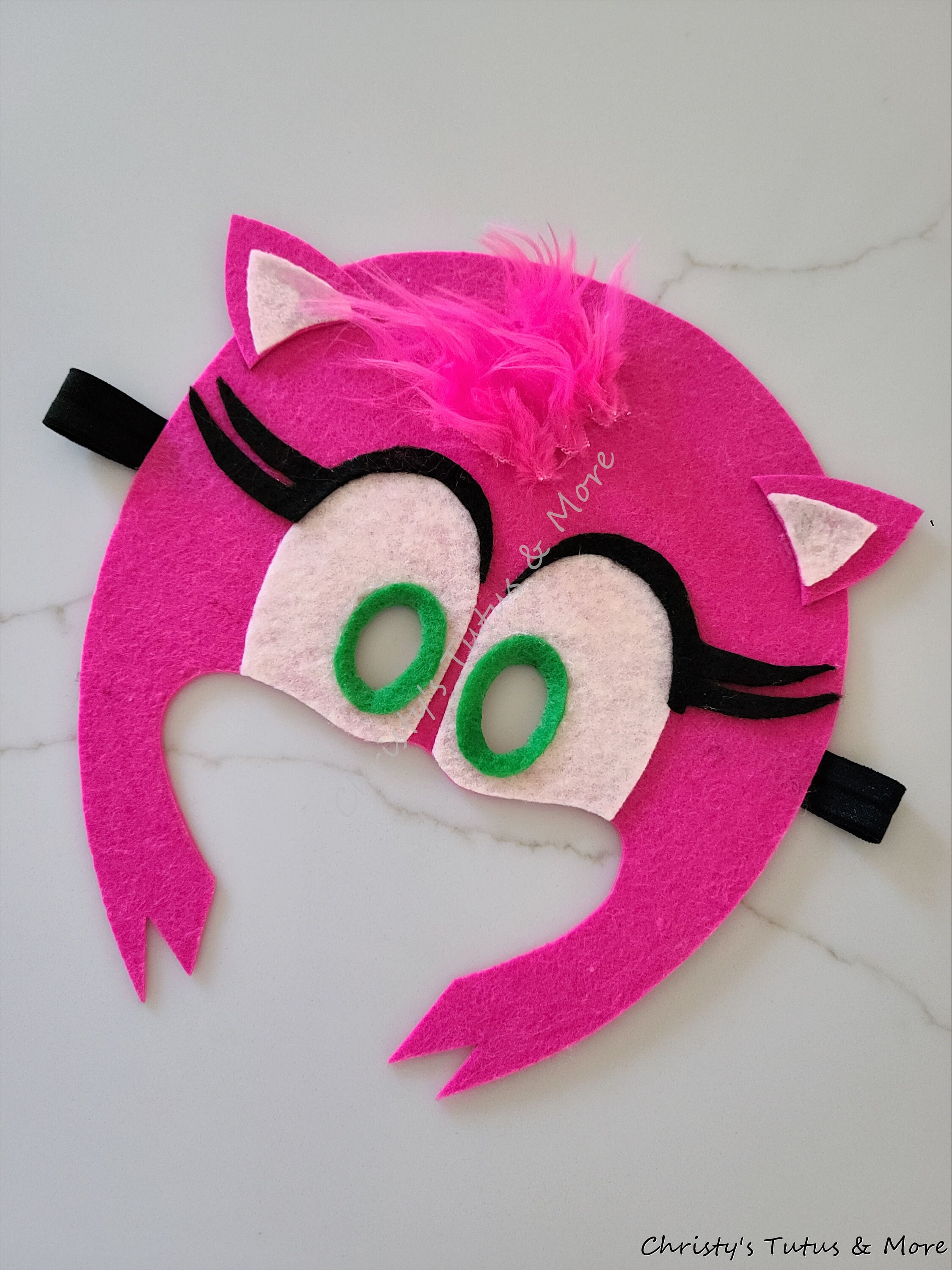 Amy Rose Mask/hedgehog Face/girl Hedgehog Costume/pink Hedgehog ...
