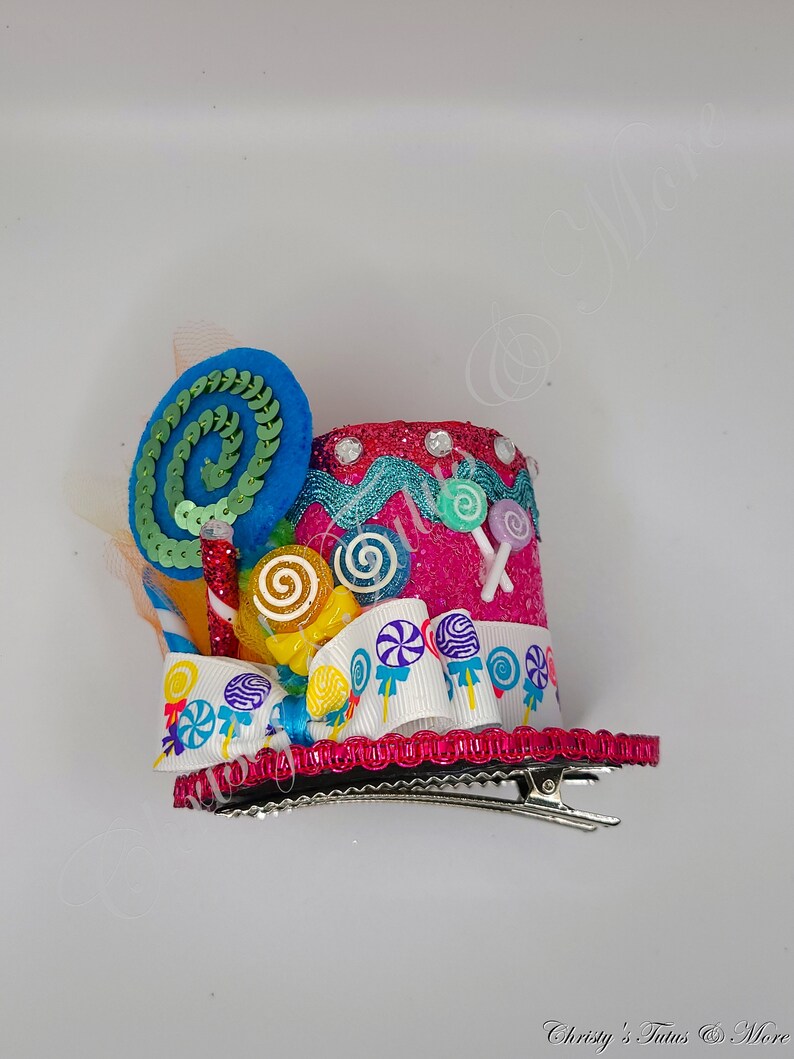 Candyland Mini Top Hat/candyland Hair Accessory/candy Themed | Etsy