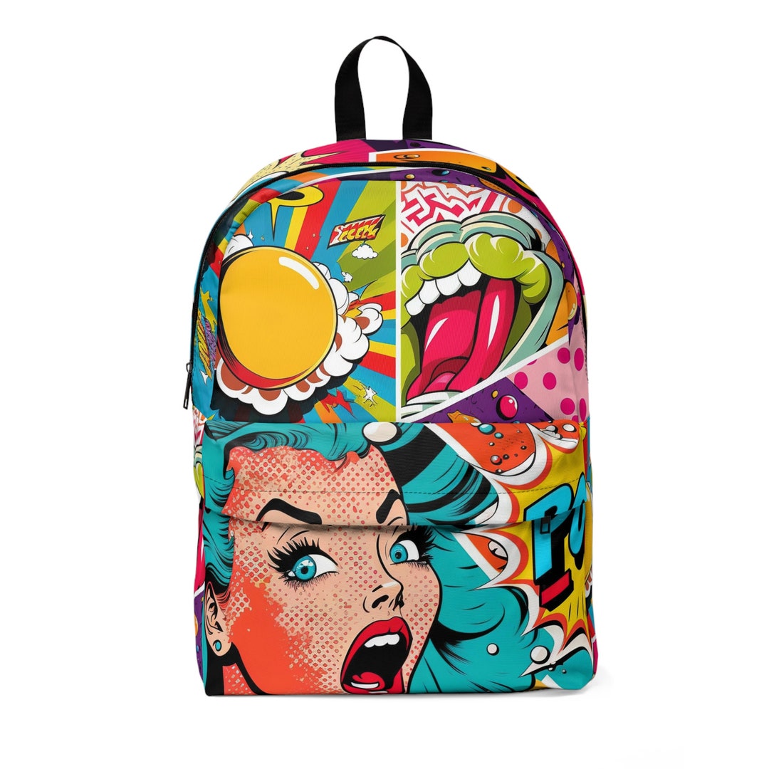 Cartoon Style Art Unisex Classic Backpack, Kids Backpacks, Adult ...