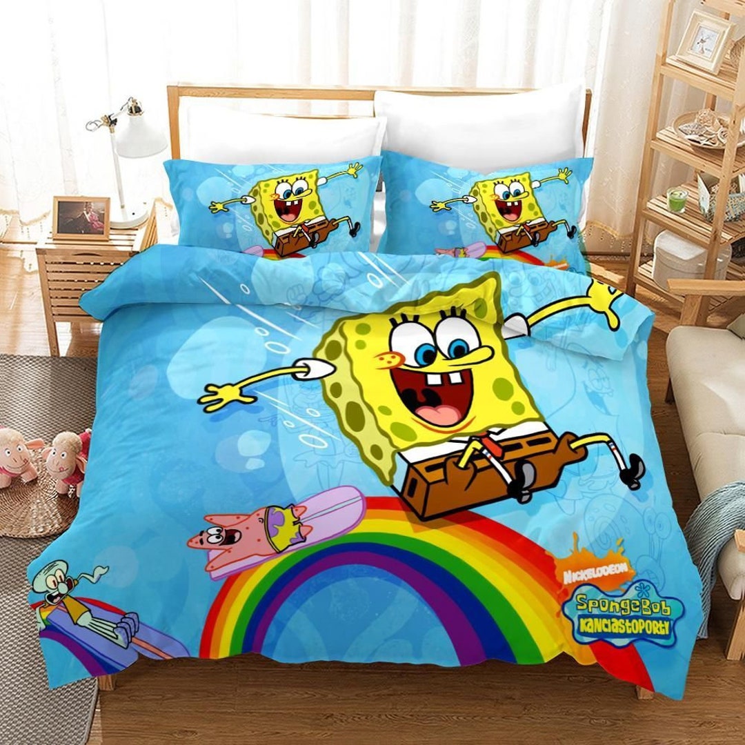 Spongebob Squarepants 37 Duvet Cover Pillowcase Bedding Set - Etsy