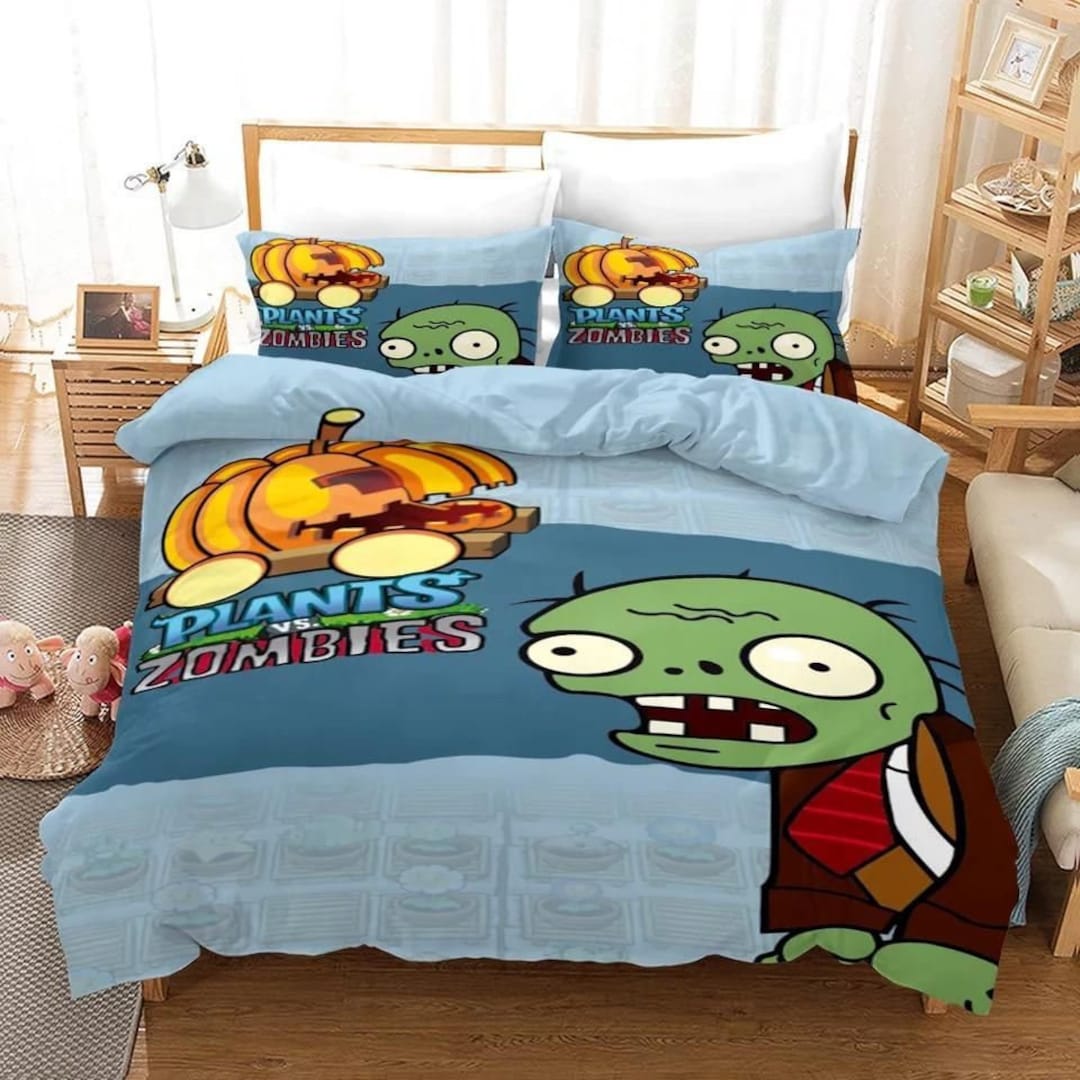 Plants Vs Zombies 12 Duvet Cover Pillowcase Bedding Set Home - Etsy