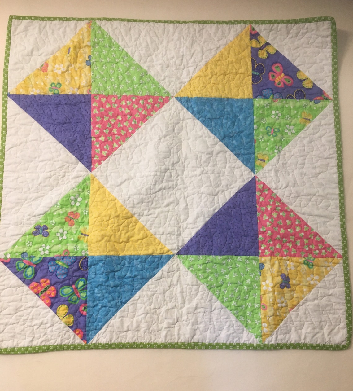 Colorful Baby Quilt, Blanket - Etsy