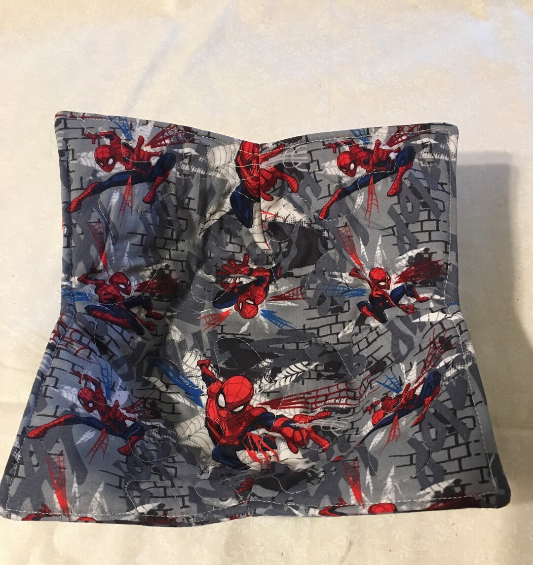 One 10 Inch Microwave Bowl Cozies Spider-man Print Fabric - Etsy