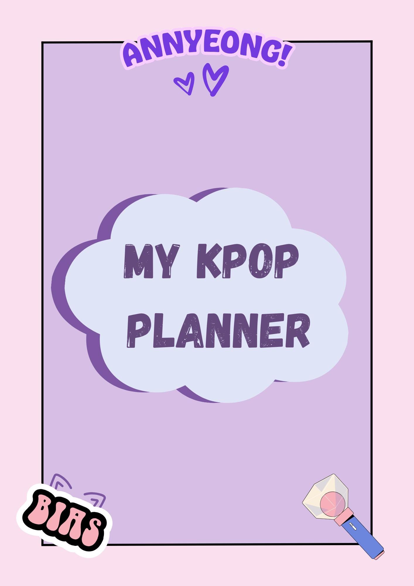 Kpop Annual Planner, Notes, Planning, Korean Pop, Korean Music, Digital ...