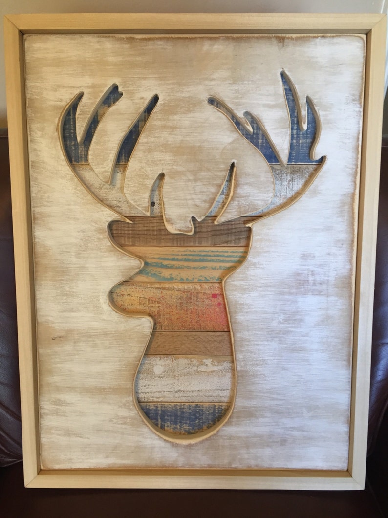 Pallet Wood Buck Silhouette - Etsy