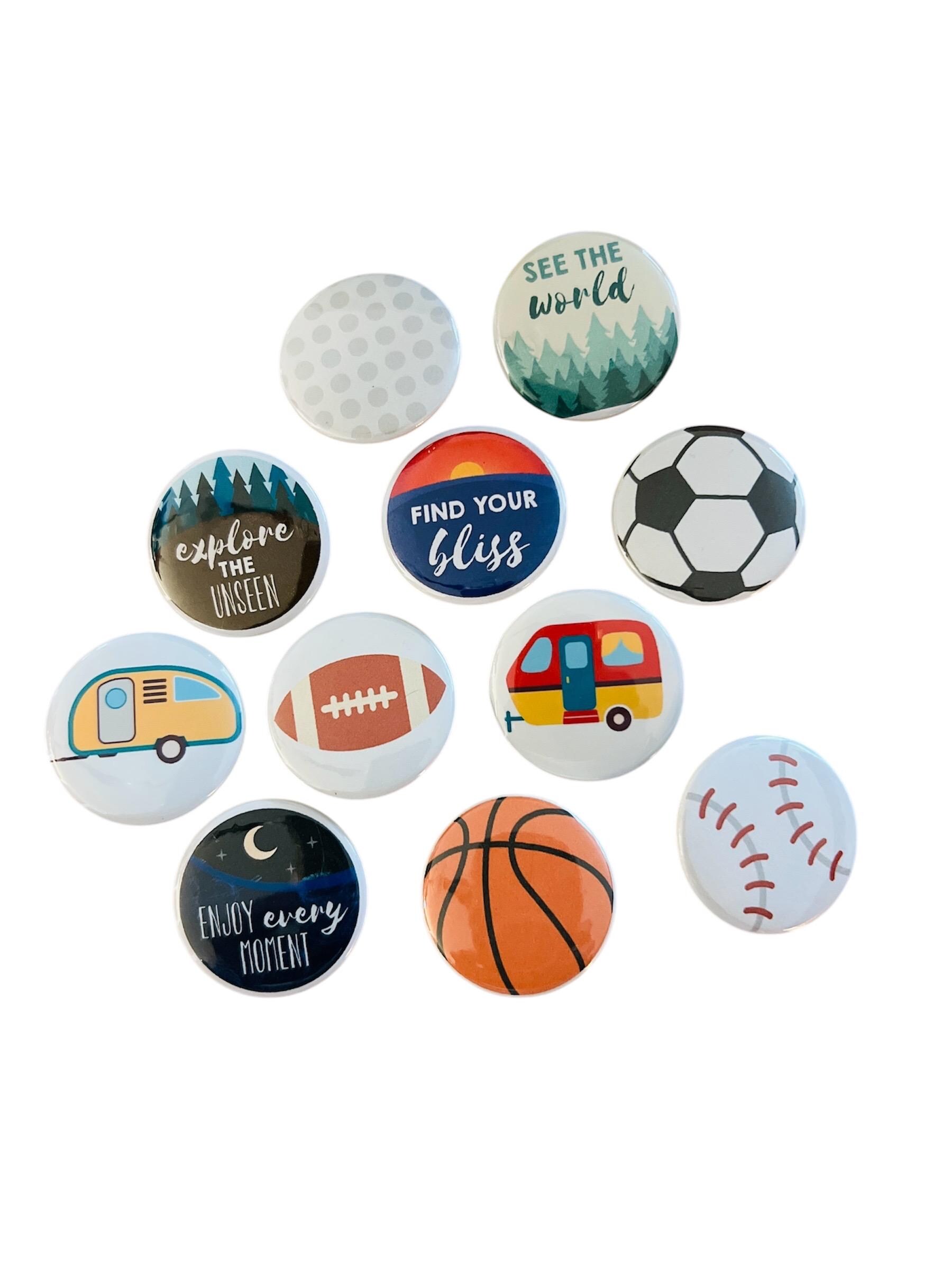 Custom 1.5" Pin Buttons | Personalized Logo, Message, Photo Pins - Etsy