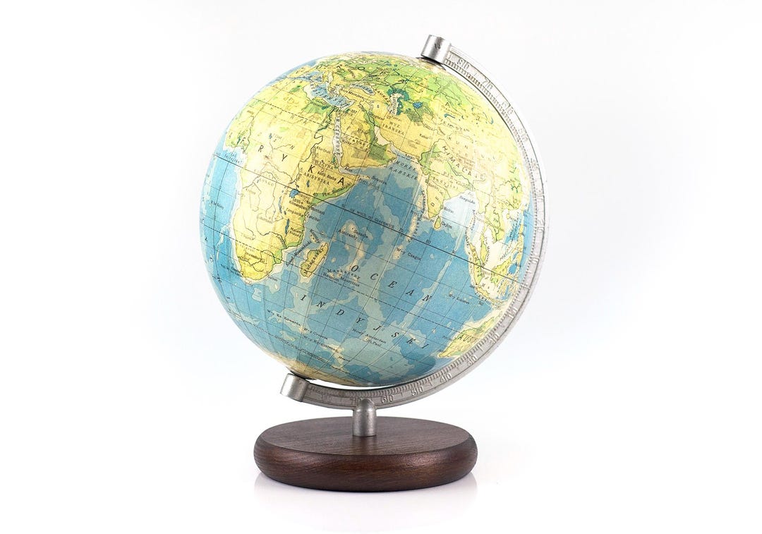 World Globe, 1976 Years, Vintage Globe, Globes, Old Globe, Antique ...