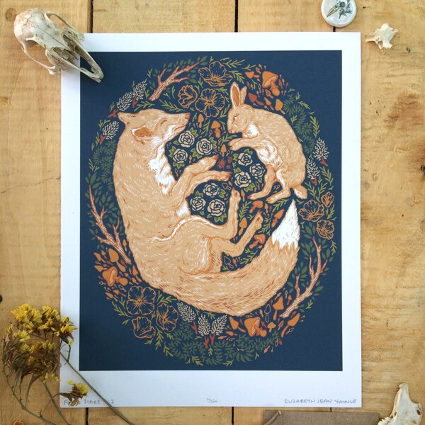 Fox Print - Etsy