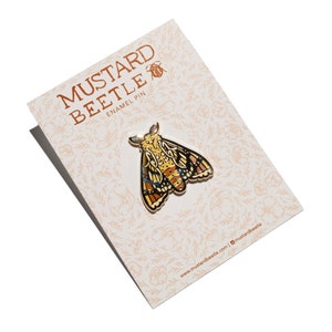 Moth Hard Enamel Pin 1.25”, Entomology Pin - Etsy