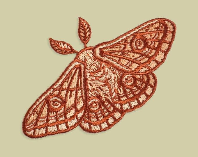 Embroidered Patch Moth - Etsy