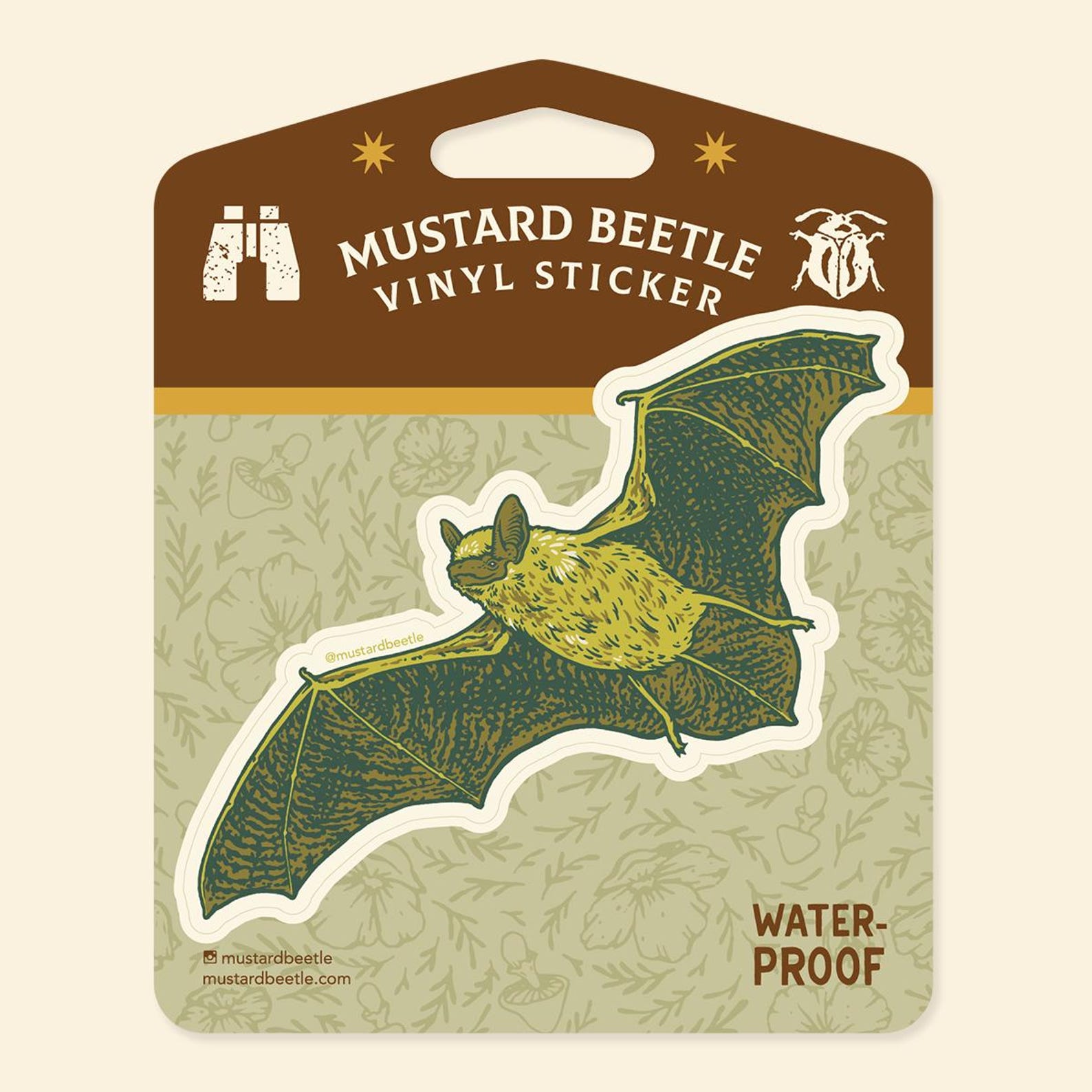 Sticker: Canyon Bat, 3" Waterproof Vinyl Sticker - Etsy