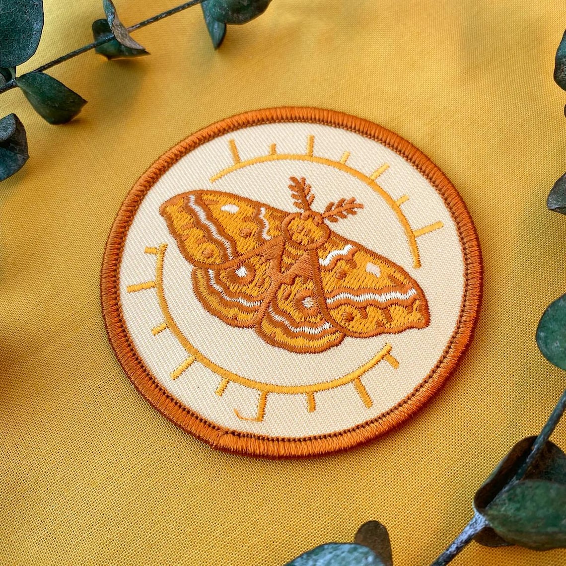 IO Moth Embroidered Patch, Iron on Patch - Etsy