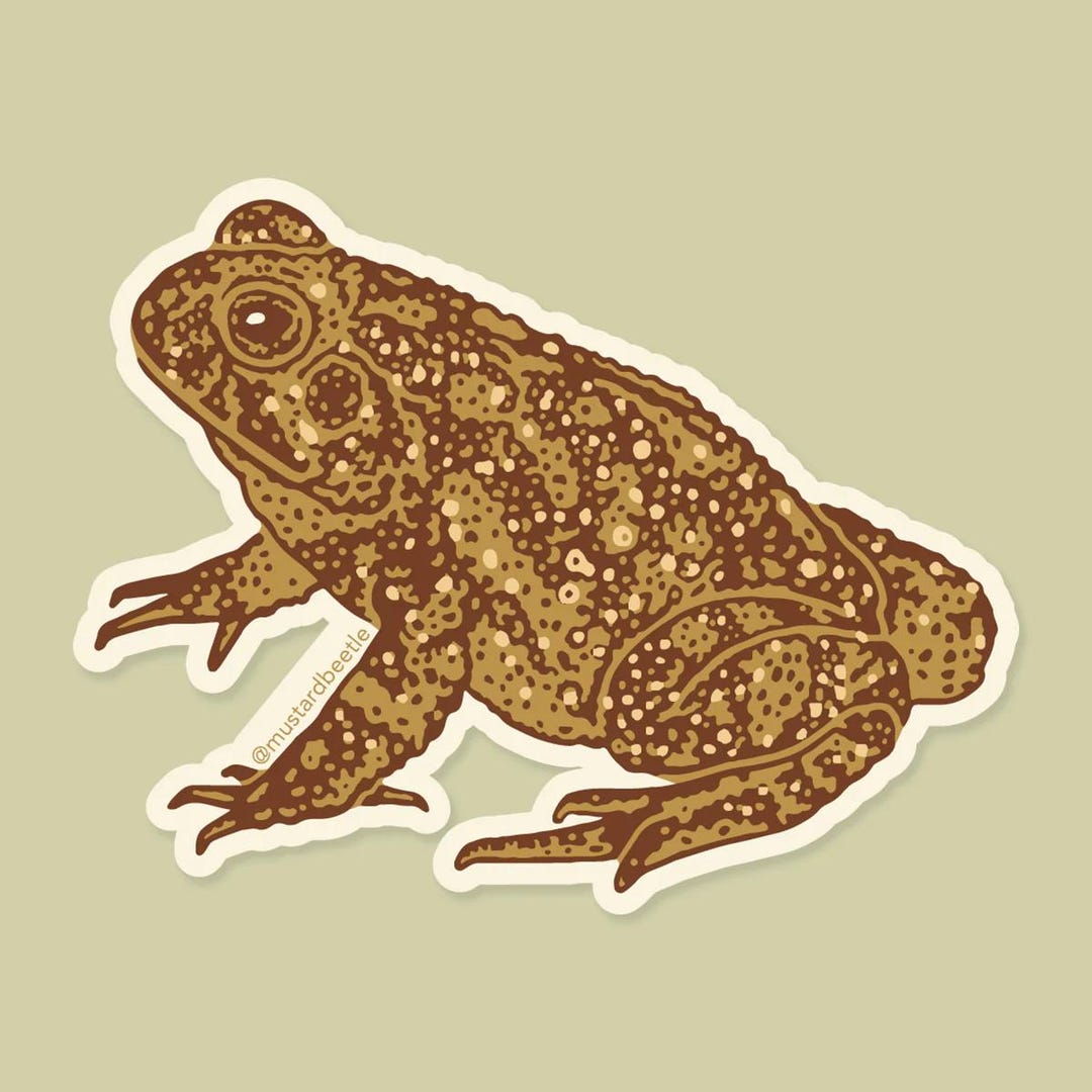 Sticker: Toad, 3" Waterproof Vinyl Sticker - Etsy