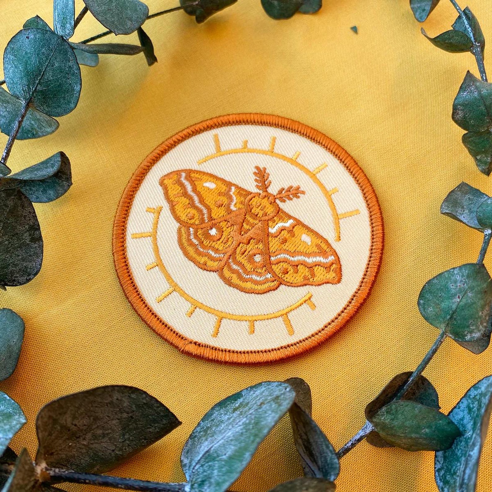 IO Moth Embroidered Patch, Iron on Patch - Etsy