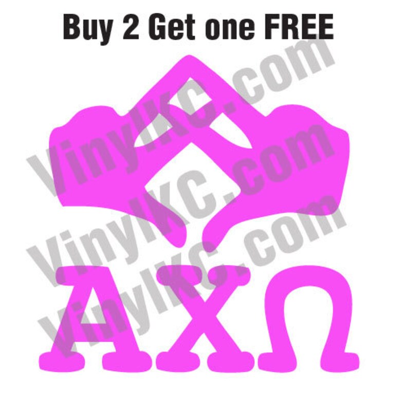 Alpha Chi Omega Hand Sign Decal AXO Sticker Decal Buy 2 | Etsy