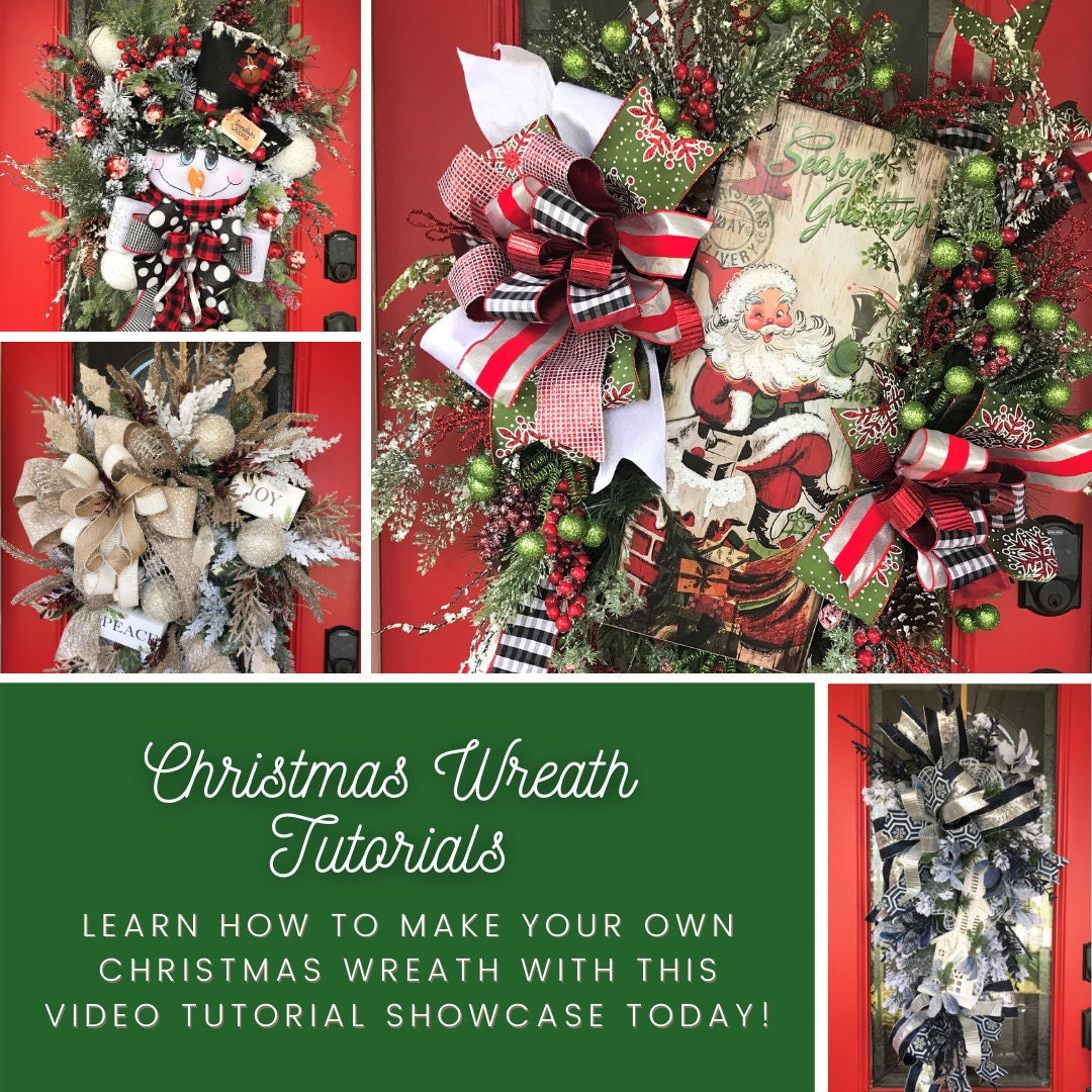 Christmas Wreath Tutorials, How to Make a Teardrop Swag Wreath, Wreath ...