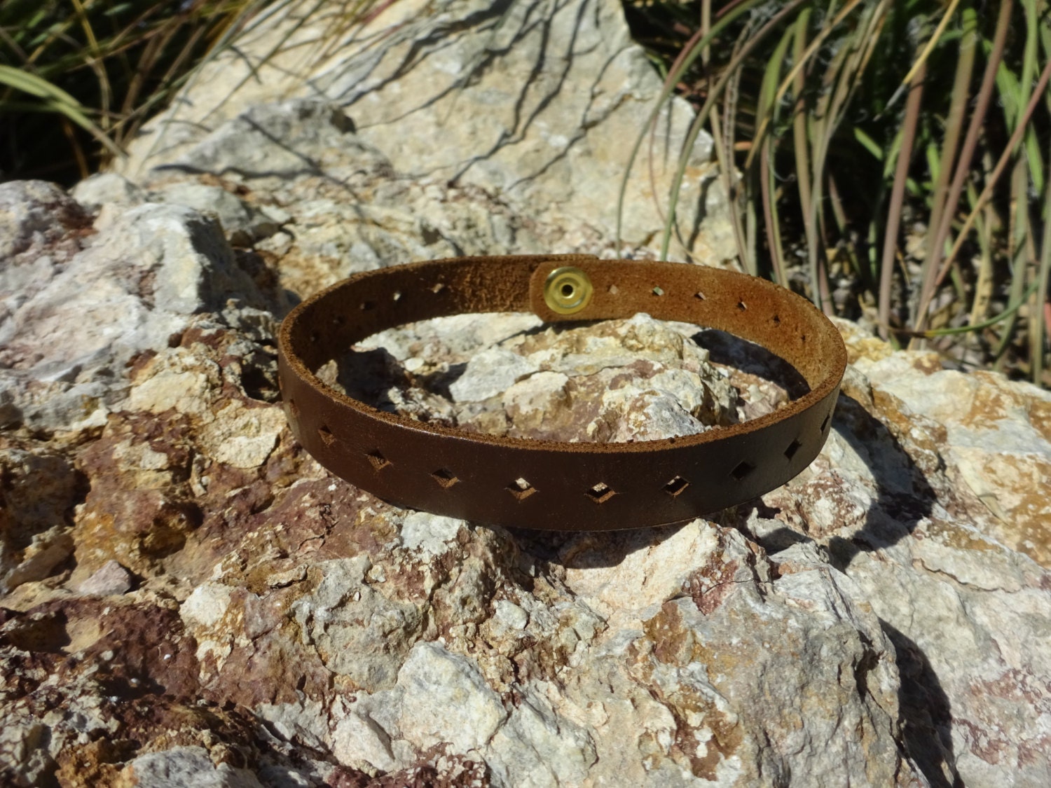 Brown Leather Choker/unisex Leather Choker/mens Necklace/womans ...