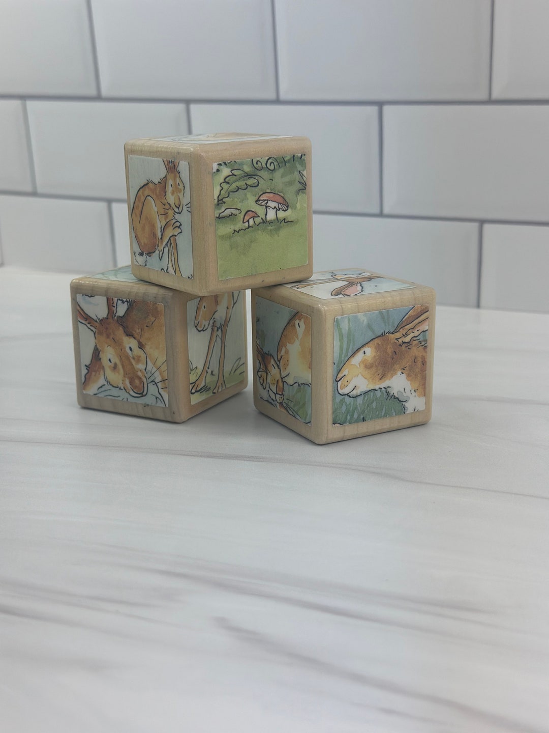 Guess How Much I Love You Wooden Blocks: Nursery Decor, Storybook Gift ...