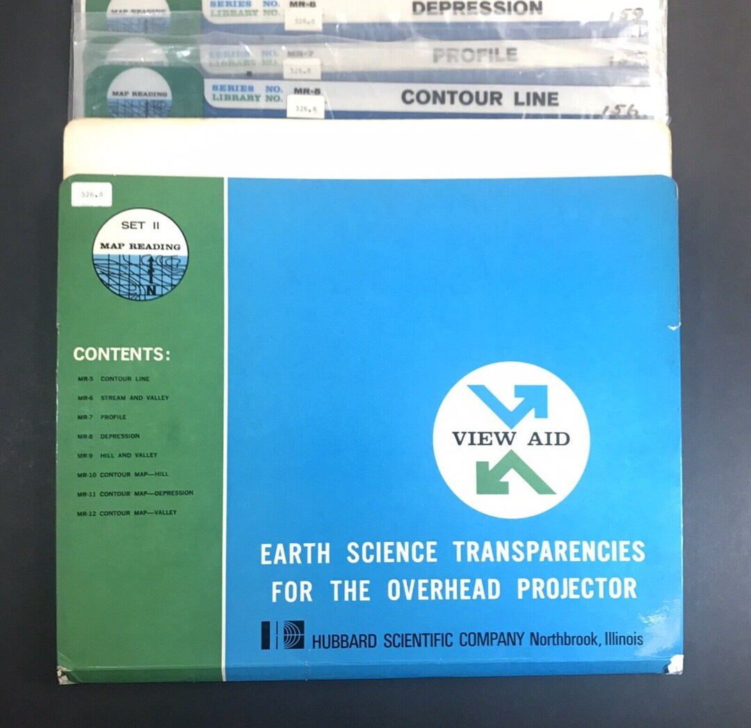 Vintage 1967 HUBBARD SCIENTIFIC Map Reading School Teaching Aid ...