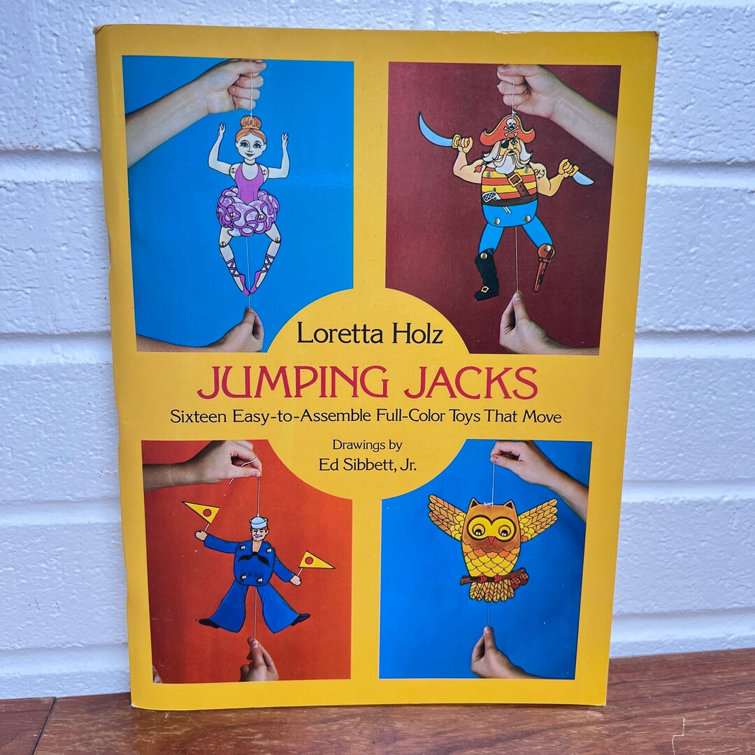 Vintage Jumping Jacks Paper Toy Cutout Book by Loretta Holz 1977 - Etsy