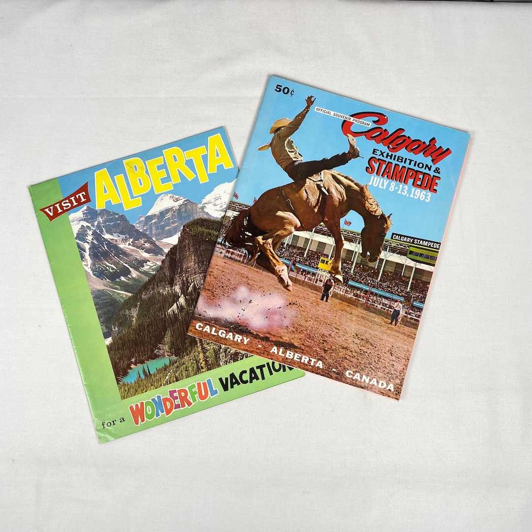 1963 Calgary Stampede Exhibition Program and Alberta Tourism Flyer - Etsy