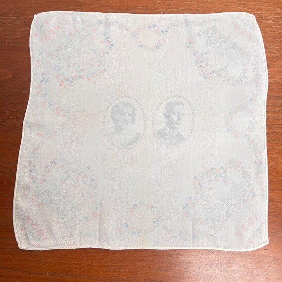 Vintage Handkerchief 1937 Coronation King George VI Q… - Gem